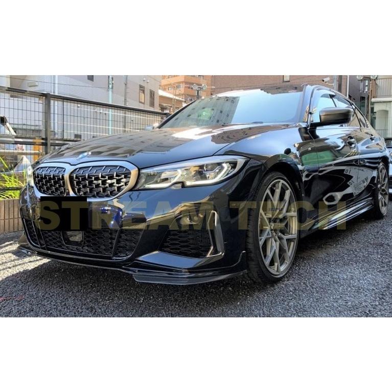 BMW G20 G21 3シリーズ 2019年〜用 M PERFORMANCEタイプ カーボン フロントスプリッター 左右セット フロントリップ 320/330/340/335 ...