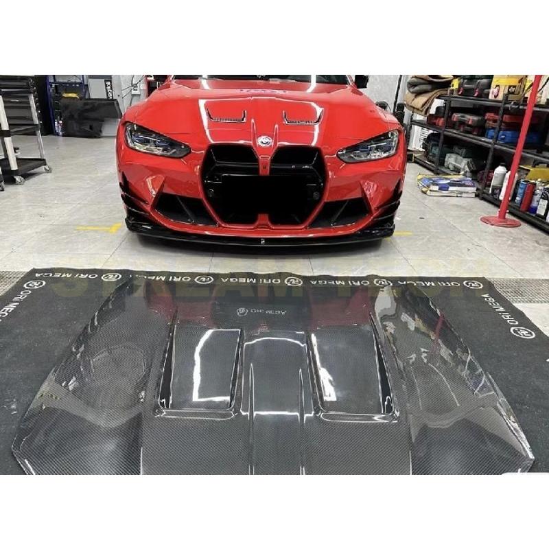 BMW G80 G81 M3 G82 G83 M4用 AlphaNタイプ ドライカーボン ボンネット ダクト付き エンジンフード カーボン ...