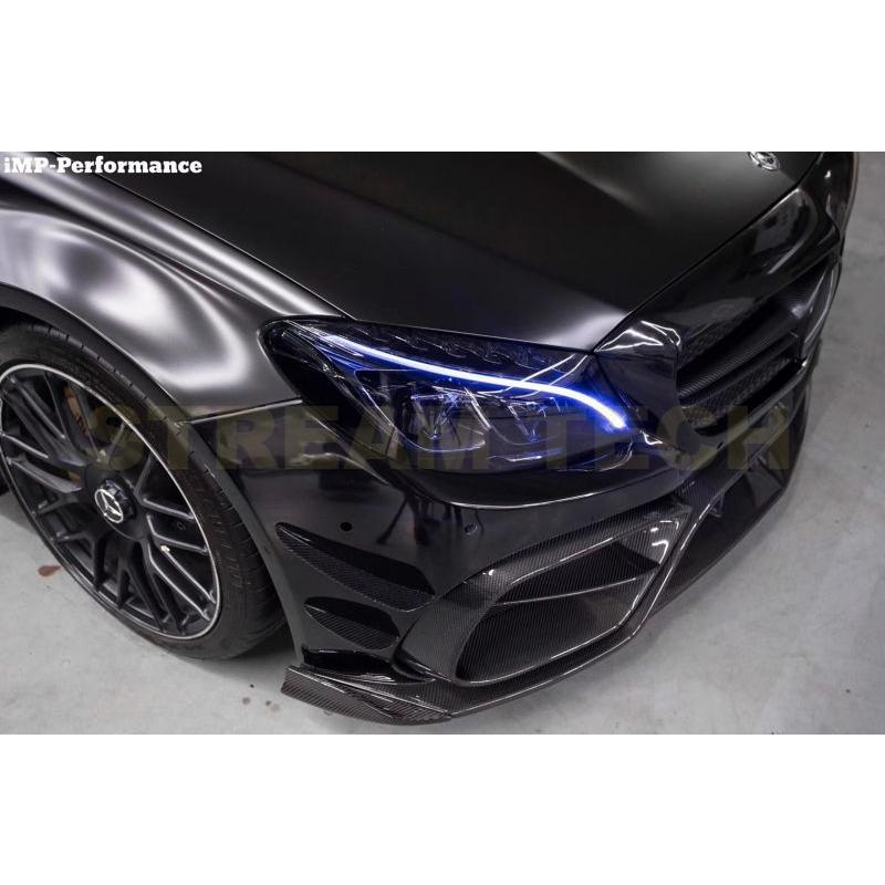 BENZ メルセデス ベンツ C205 C63 AMG用 IMP カーボン フロントカナード バンパーカナード サイドカナード エアロガーニッシュ W205 2D Cクラス 人気商品 ...