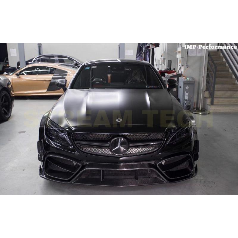 BENZ メルセデス ベンツ C205 C63 AMG用 IMP カーボン パナメリカーナグリル フロントグリル センターグリル ラジエターグリル GTグリル W205 2D Cクラス 人気 ...