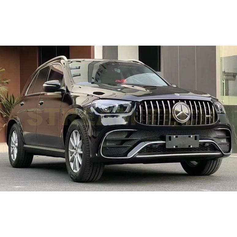 BENZ メルセデス ベンツ W167 C167 GLE用 GLE63 AMGタイプ フロントバンパー PPウレタン製 ボディキット パナメリカーナグリル フロントのみ SUV クーペ 人気 ...