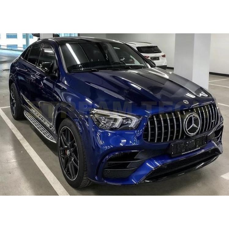 BENZ メルセデス ベンツ W167 C167 GLE用 GLE63 AMGタイプ フロントバンパー PPウレタン製 ボディキット パナメリカーナグリル フロントのみ SUV クーペ 人気 ...