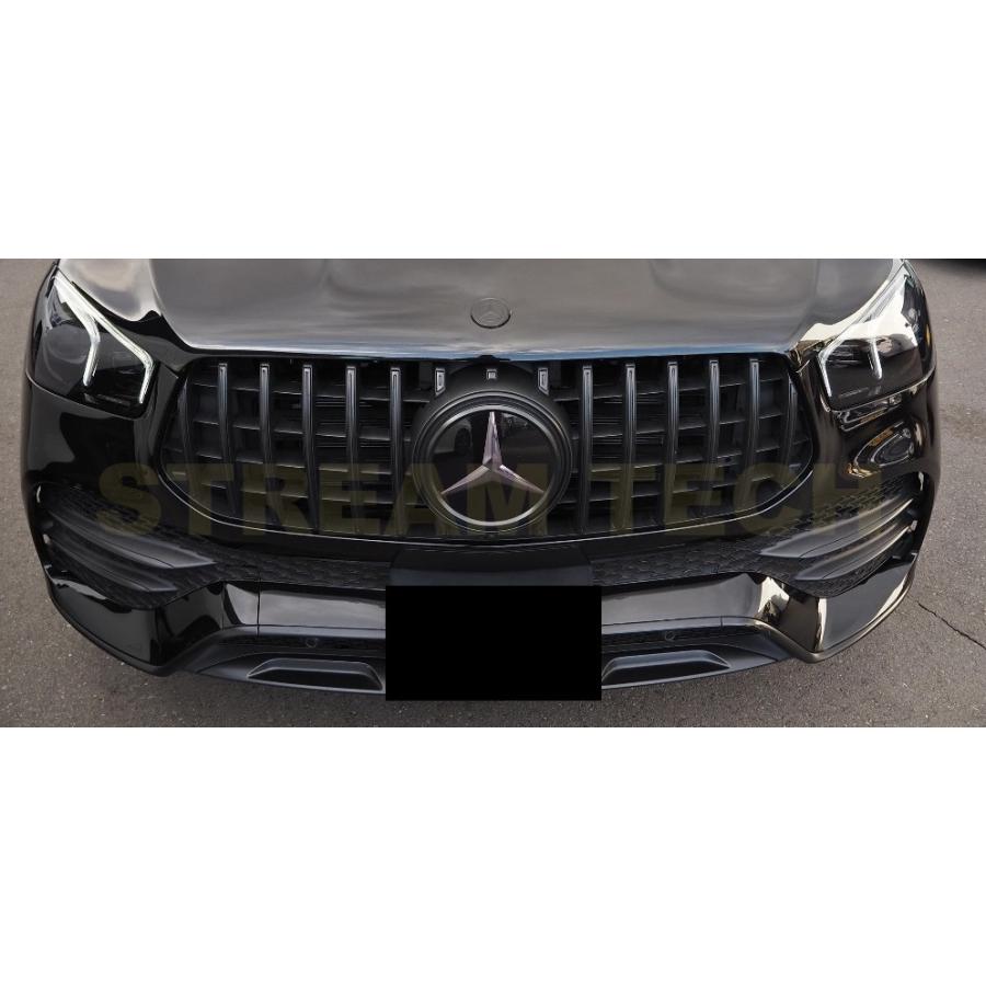 BENZ メルセデス ベンツ W167 C167 GLE 前期用 AMG GTRタイプ パナメリカーナグリル ブラック フロントグリル センターグリル ラジエターグリル GTグリル 人気 ...