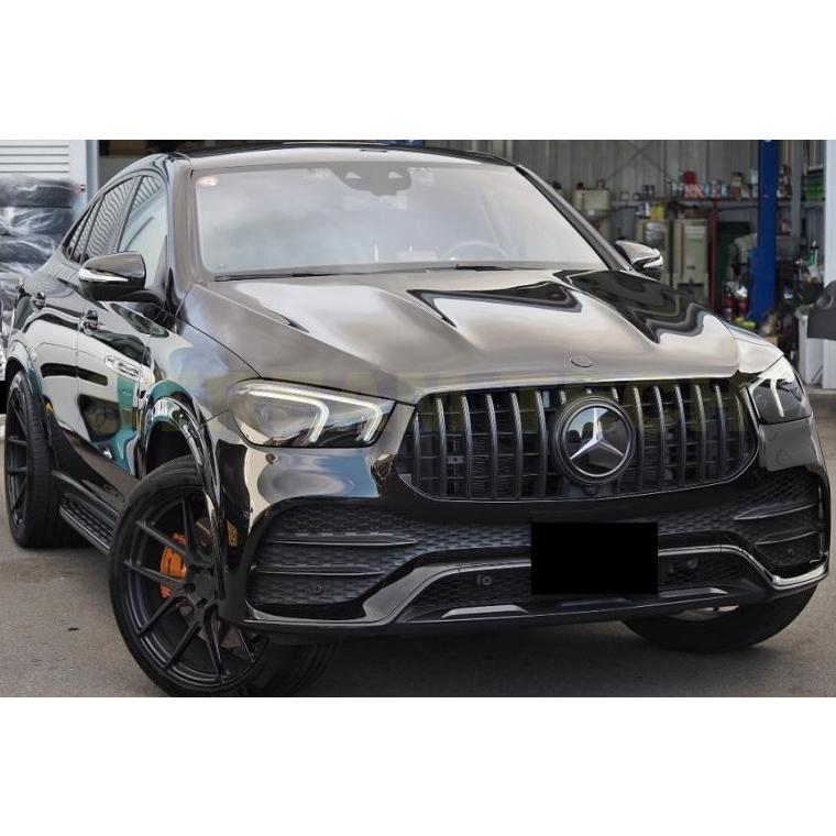BENZ メルセデス ベンツ W167 C167 GLE 前期用 AMG GTRタイプ パナメリカーナグリル ブラック フロントグリル センターグリル ラジエターグリル GTグリル 人気 ...