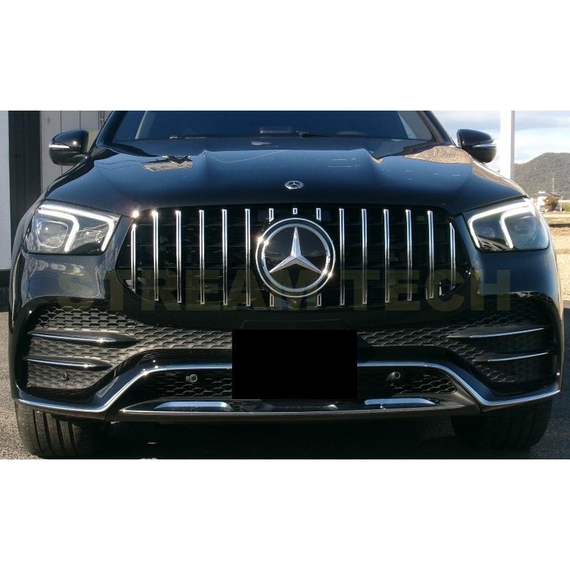 BENZ メルセデス ベンツ W167 C167 GLE 前期用 AMG GTRタイプ パナメリカーナグリル クローム フロントグリル センターグリル ラジエターグリル GTグリル 人気 ...