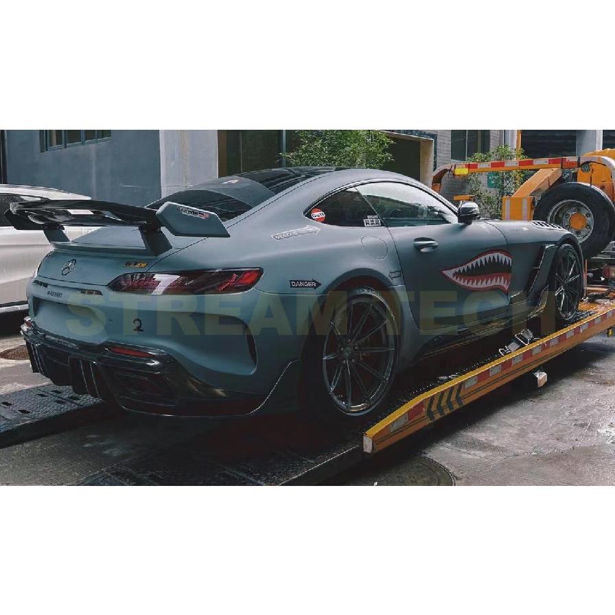 BENZ メルセデス ベンツ C190 AMG GT GTS GTC用 パフォーマンスIIシリーズ ハーフカーボン エアロキット フルエアロ ボンネット リアウイング 単品販売可能 ...