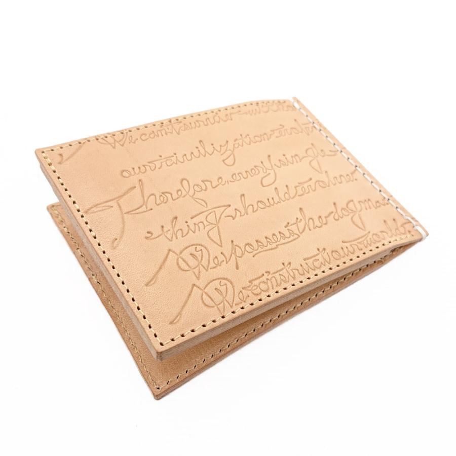 REDMOON レッドムーン 財布 二つ折り バタフライ型 スマートウォレット カリグラフィ エンボス マネークリップ コンパクト スリム 本革 牛革 革財布 RM-BFW-CE ...