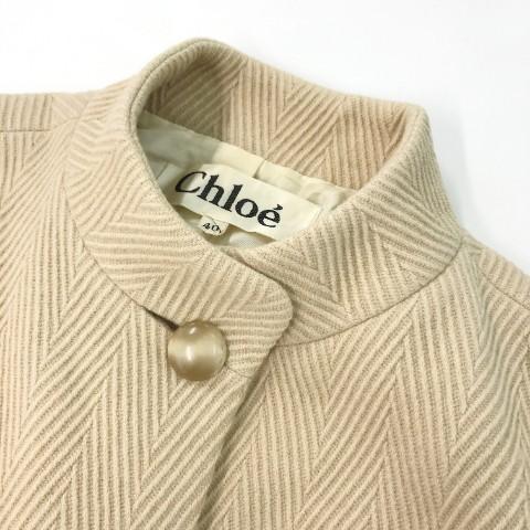 Chloe CHLOE クロエ 520-61143 スタンドカラーロングコート Chloe CHLOE クロエ 520-61143 スタンドカラーロングコート
