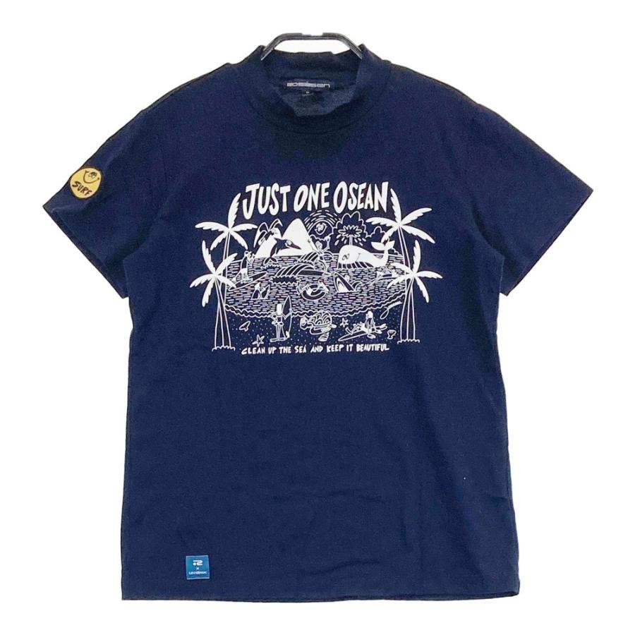 Rosasen ROSASEN ロサーセン × LOOSEMAN 045-26444 ハイネック 半袖Tシャツ ネイビー系 M ゴルフウェア レディース : ブランド古着ストスト - 通販 ...