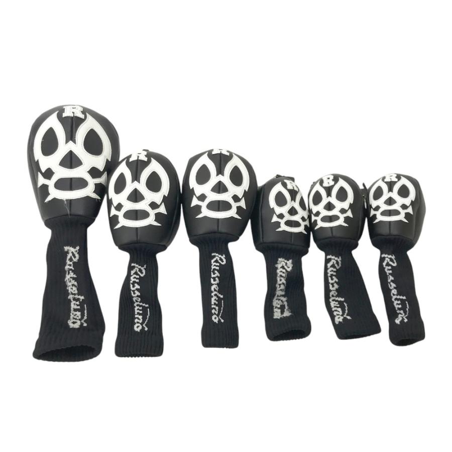 RUSSELUNO ラッセルノ ヘッドカバー ルチャ 6点セット ブラック系 DR×1 FW×2 UT×3 ゴルフウェア : ブランド古着ストスト - 通販 - Yahoo!ショッピング