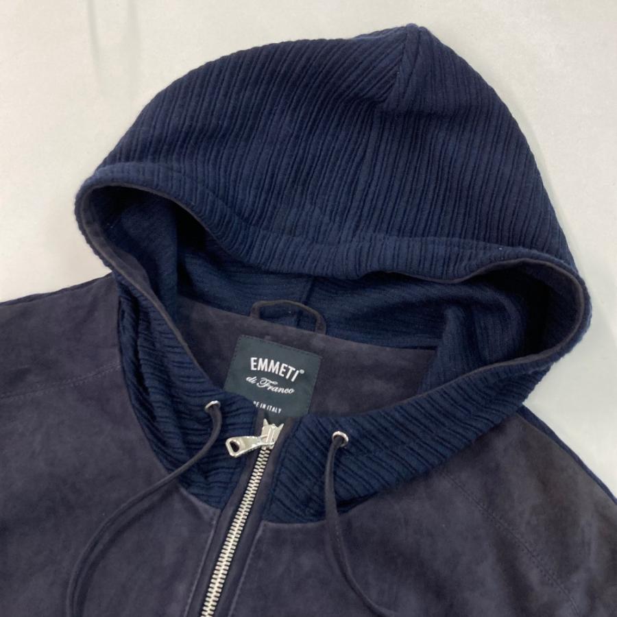 EMMETI エンメティ スエード ジャケット ネイビー系 48 メンズ : ブランド古着ストスト - 通販 - Yahoo!ショッピング