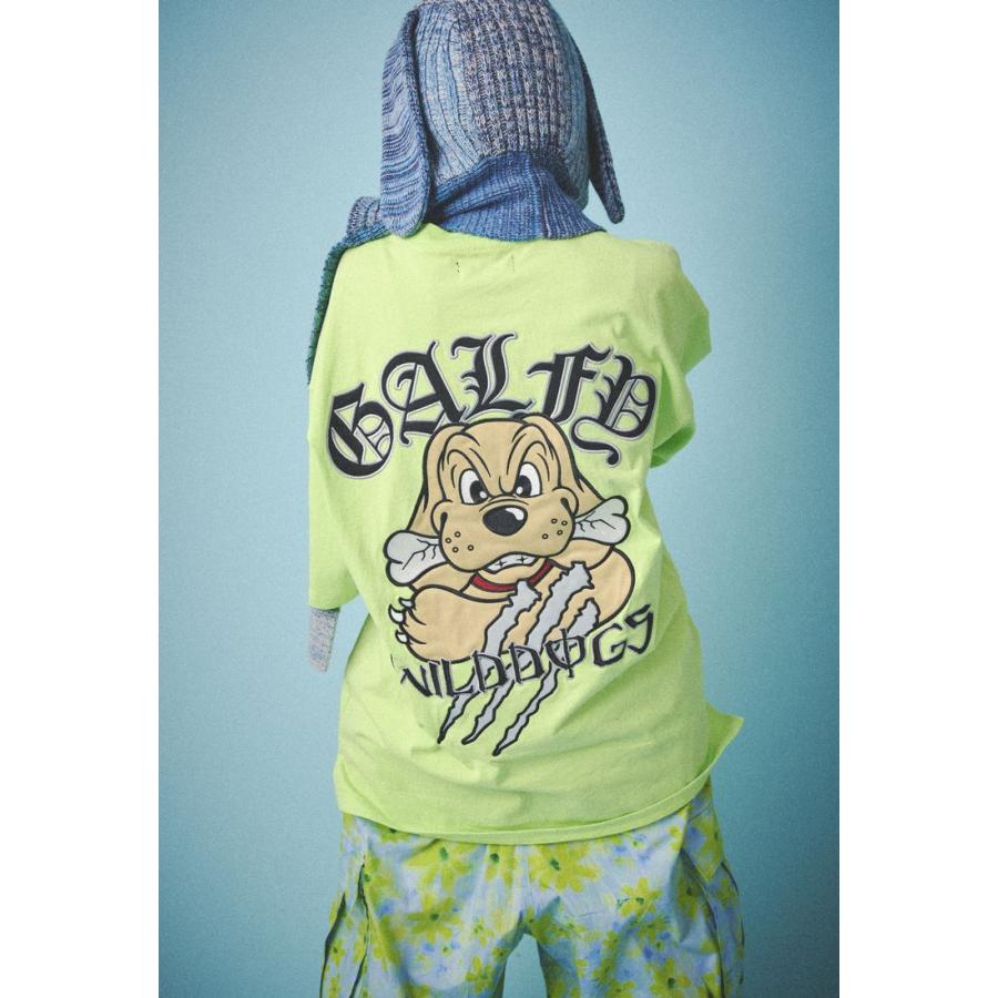 GALFY ガルフィー 覚醒ビーストTee (解) 半袖 Tシャツ オーバーサイズ WILDDOGS 刺しゅう ロゴ ストリート カジュアル クルーネック 半袖Tシャツ ユニセックス ...