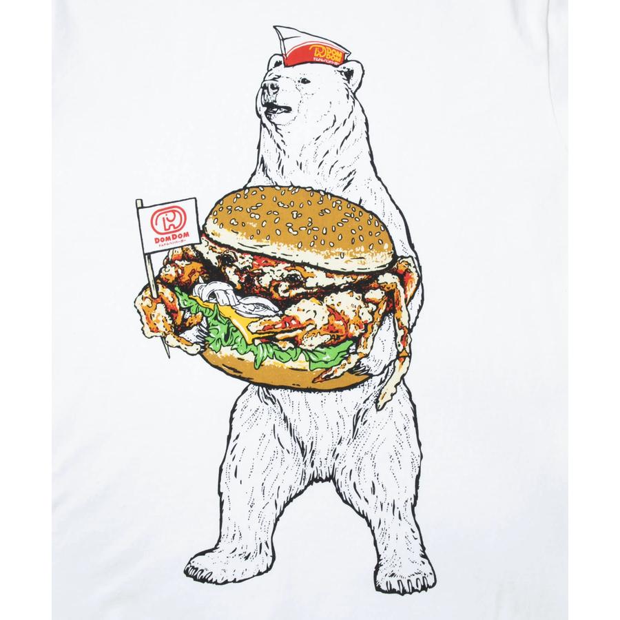 ゴースローキャラバン ドムドムハンバーガー クマ カニバーガー 半袖Tシャツ DOMDOM×GSC 半袖 Tシャツ クルーネック アウトドア キャンプ フェス プレゼント : 321941n2 ...