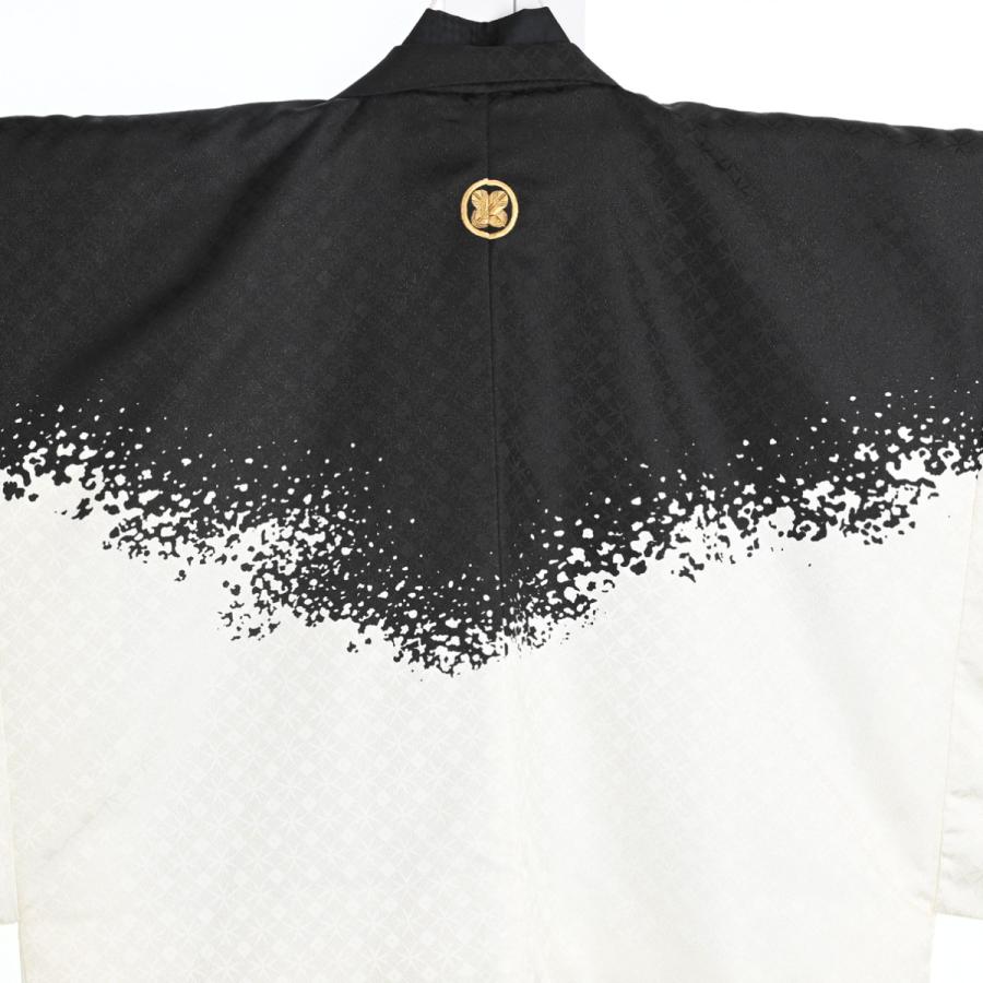 【新作】殿方和装/MODERN CLASSIC/50-651RF/(MX6760)/染分け/メンズ/男羽織/成人式/購入/4号/黒白 : 衣裳 ...