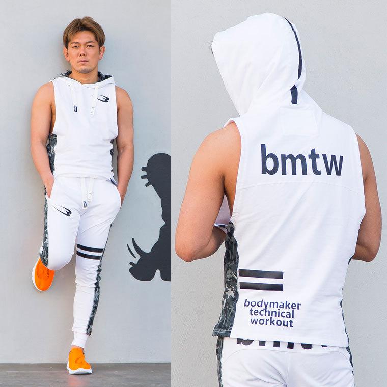 BODYMAKER ボディメーカー bmtw BM・GYMウェア ノースリーブフーディ 追跡 メール便送料無料 :my020:Stuffinヤフーショッピング店 - 通販 - Yahoo!ショッピング