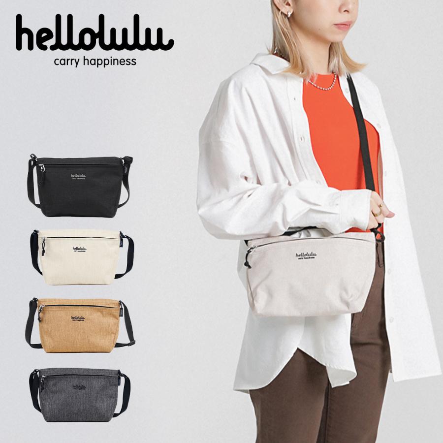 hellolulu ハロルル CANA-ECO EDITION ショルダーバッグ 7500800 ポケット付き 2023FW 男女兼用 斜め掛け 撥水加工 3way エコ素材 母の日 送料無料 ...