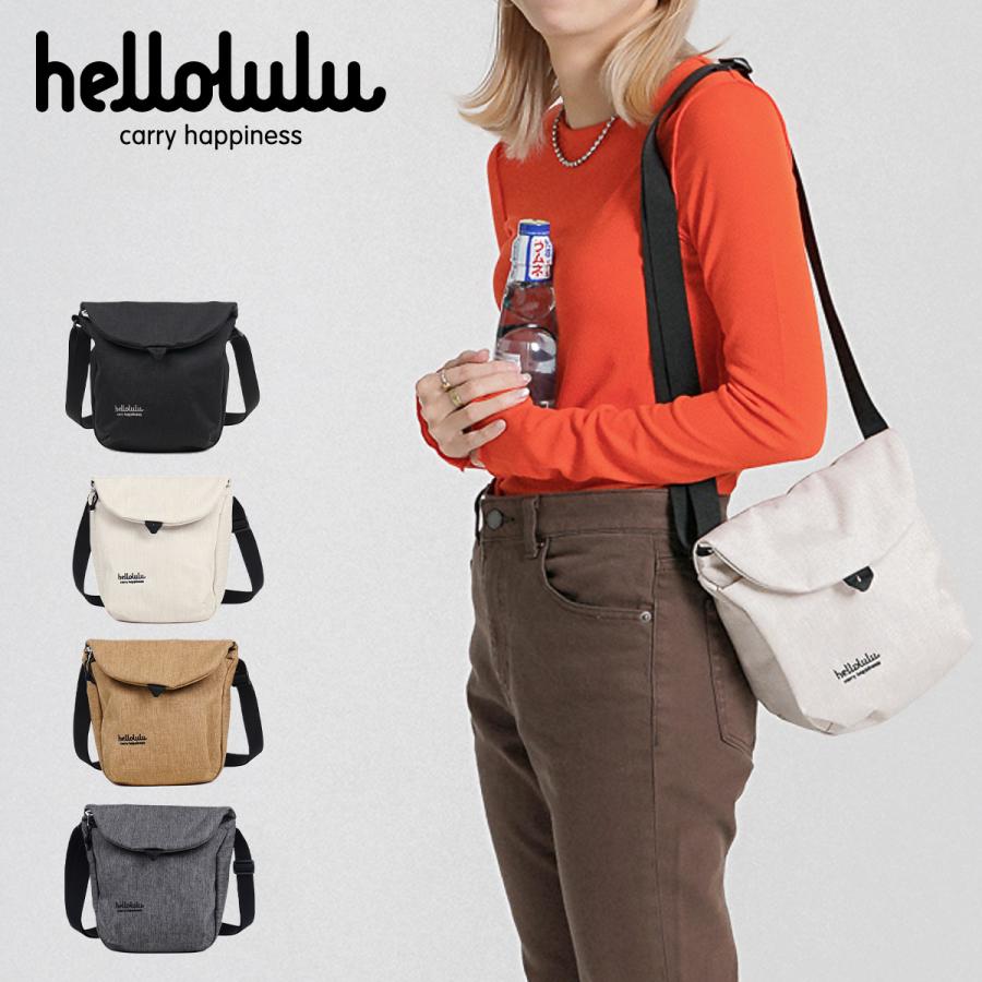 hellolulu ハロルル DESI-ECO EDITION ショルダーバッグ 7500810 ポケット付き 2023FW 男女兼用 斜め掛け 撥水加工 3way エコ素材 送料無料 ...