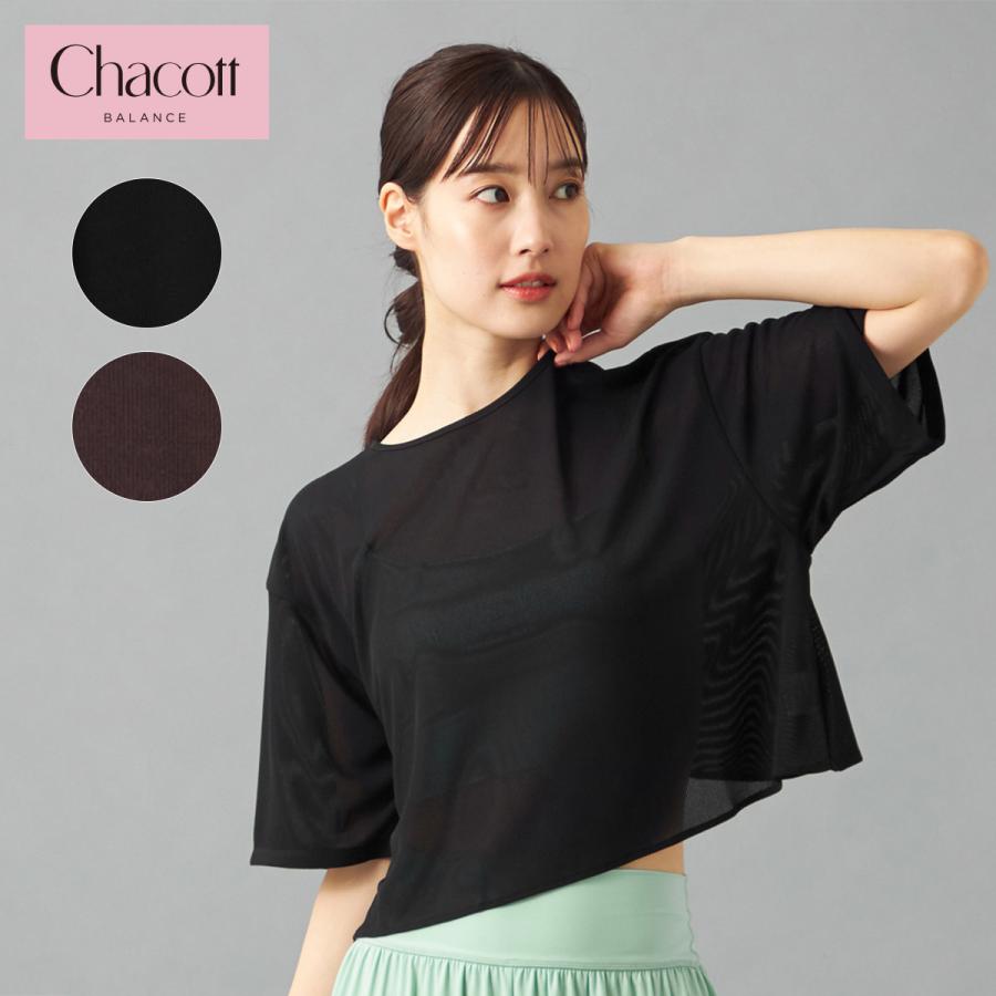 Chacott BALANCE チャコット ヨガウェア トップス シアーリブバックシャンTシャツ 256210794152 2025SS 春 夏 半袖 Tシャツ スポーツウエア ストレッチ ...
