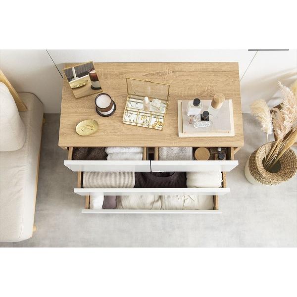 Linoa チェスト【幅80cm】 :153011:金と銀 STYLE ON STAGE - 通販 - Yahoo!ショッピング