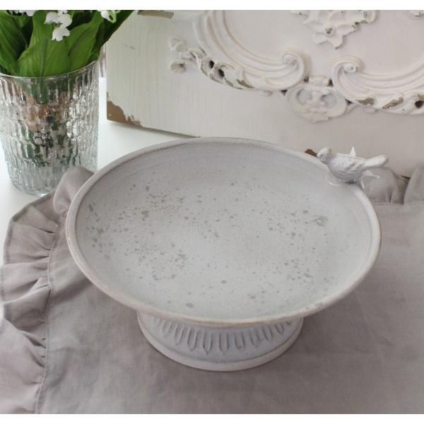 トレイ グレー マチルドエム フランス アイアン コンポート バードフューダー (614) ディスプレイトレイ スタンドトレイ 可愛い マチルドM Mathilde M. シャビー ...