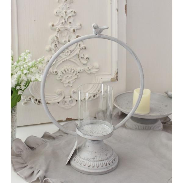 アイアン キャンドルホルダー グレー キャンドルスタンド シャビーシック (618) マチルドエム フランス ディスプレイ 可愛い マチルドM Mathilde M. アンティー ...