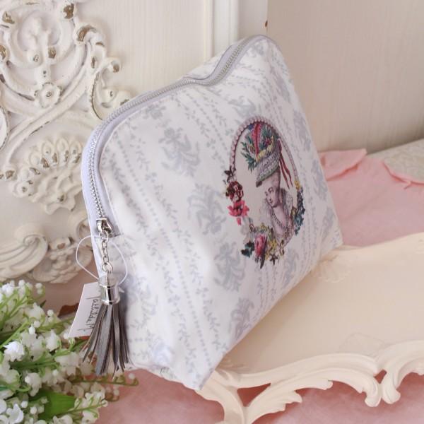 ポーチ 旅行用ポーチ マチルドエム フランス 化粧ポーチ コスメポーチ アントワネット ラージ 大きい L (145) 撥水 旅行用 ホワイト マチルドM Mathilde M. マリ ...