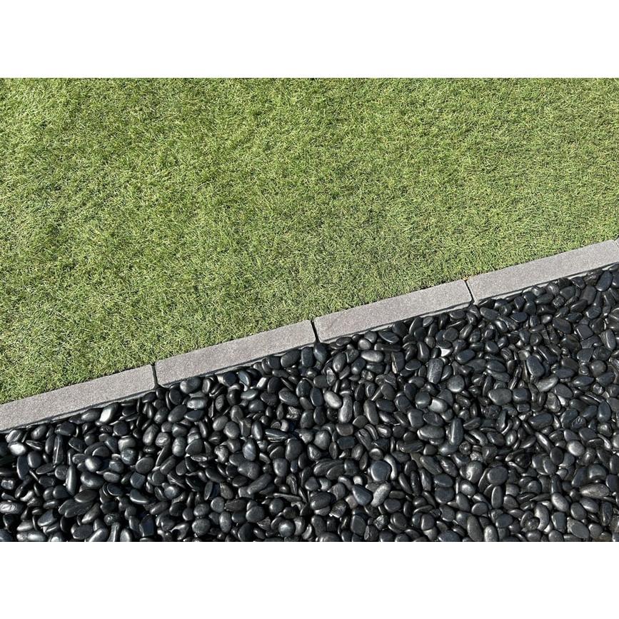 見切り材 コンクリート製 見切り石 グレー 仕切り 庭 芝生 砂利 ガーデニング 砂利止め 天然石風 砂利どめ ブロック 見切り 約275×45×60mm : 砂利 庭石 敷石 スタイル ...