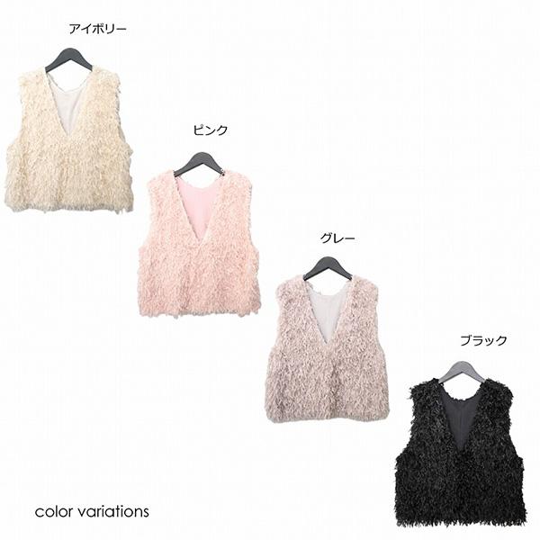 STYLEBLOCK ジレ ベスト フリンジ 2WAY Vネック クルーネック プルオーバー トップス レディース : STYLEBLOCK(スタイルブロック) - 通販 - Yahoo!ショッピング