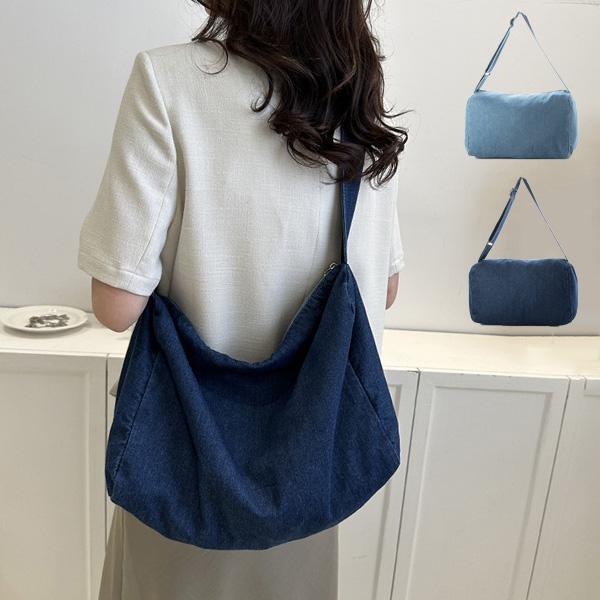 STYLEBLOCK ショルダーバッグ バッグ 無地 肩掛け 斜めがけ A4 大きい デニム 鞄 レディース : パーティードレス Style Block - 通販 - Yahoo!ショッピング