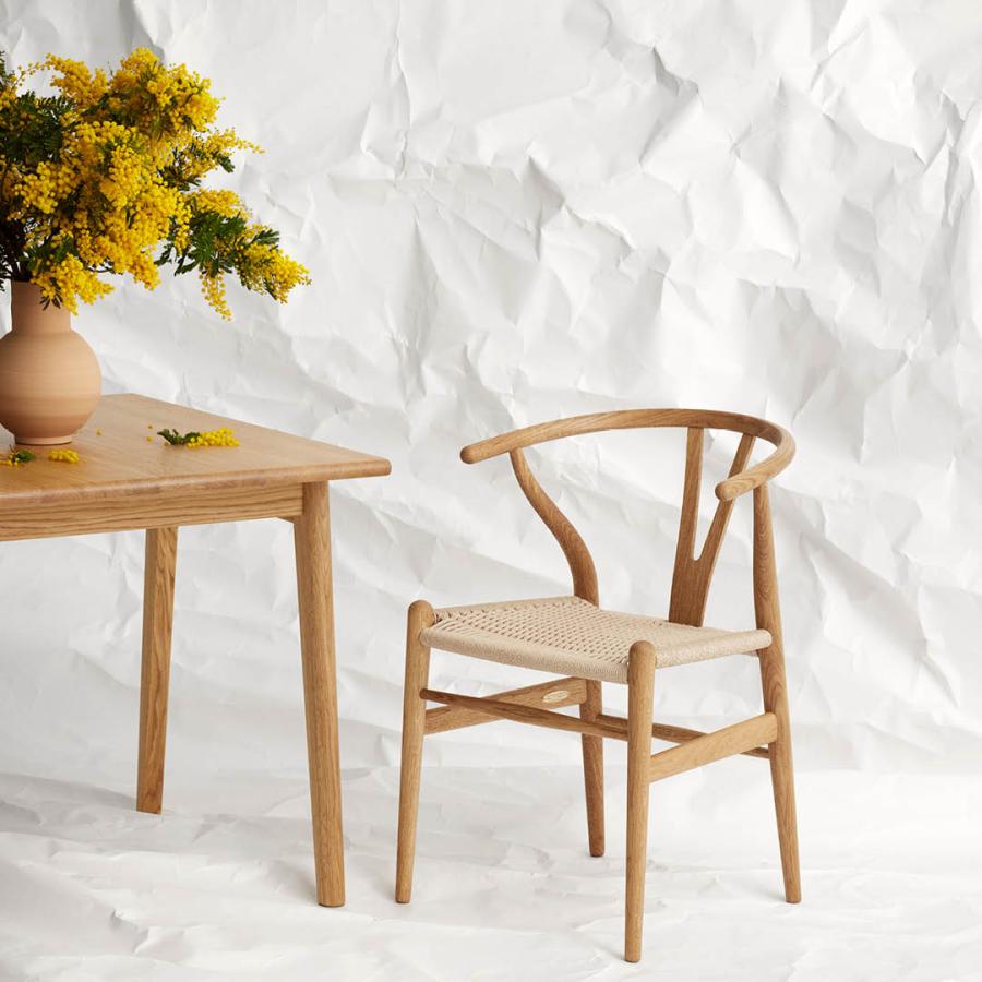 Yチェア CH24 オーク オイル カールハンセン & サン ナチュラル ペーパーコード ダブル平編み【正規取扱販売店】2023年限定 バースデーエディション : be2023-ch24 ...