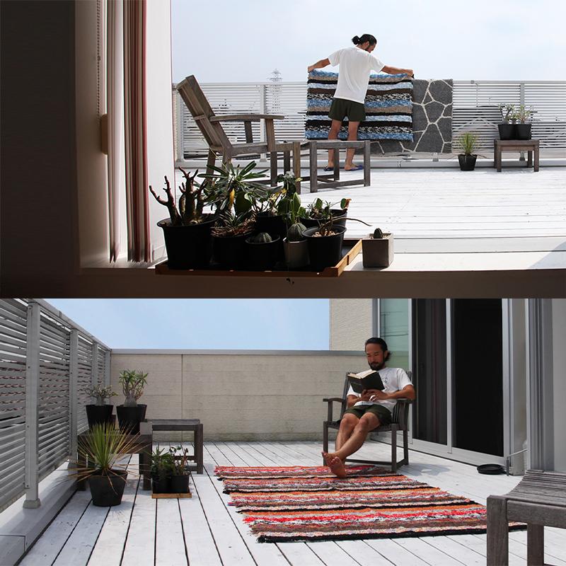 Jarapa JARAPA RUGS MULTI 140×200cm リアルスタイル リサイクル ハラパラグ リバーシブルラグ ウォッシャブル 洗える : STYLE DECO Yahoo!店 ...