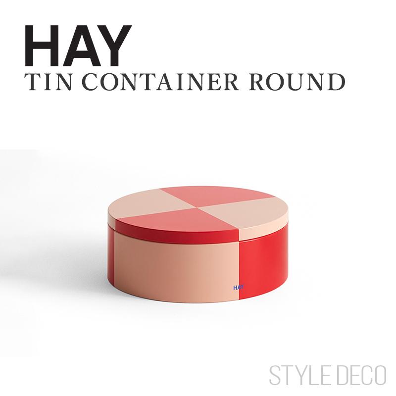 HAY ヘイ TIN CONTAINER ROUND 収納缶 ブリキ缶 蓋付き : STYLE DECO Yahoo!店 - 通販 ...
