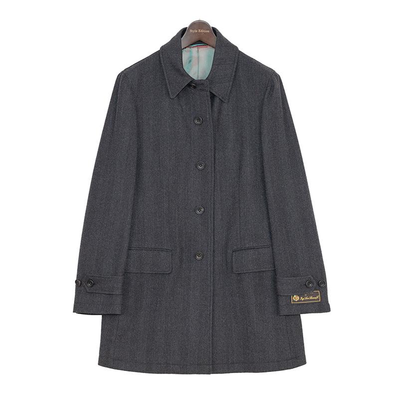 Loro Piana（ロロピアーナ） Loro Piana ZELANDER ロロ ピアーナ チャコール ニュージーランドウール ステンカラー ...