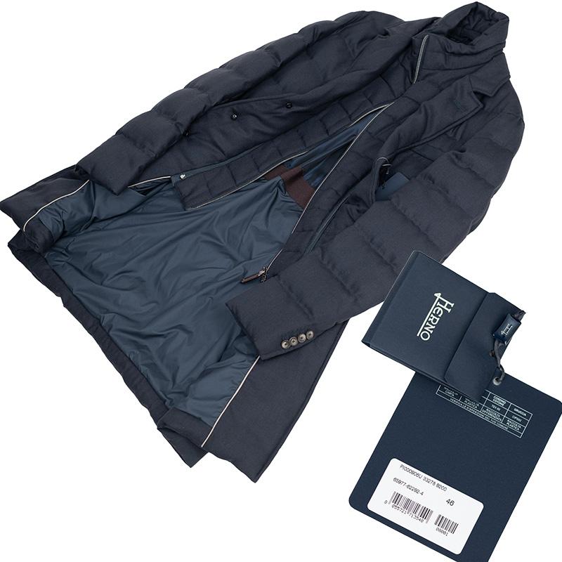 HERNO HERNO/ヘルノ レイヤードダウンジャケット ネイビー チェスターコート : Style Edition Yahoo!店 - 通販 - Yahoo!ショッピング