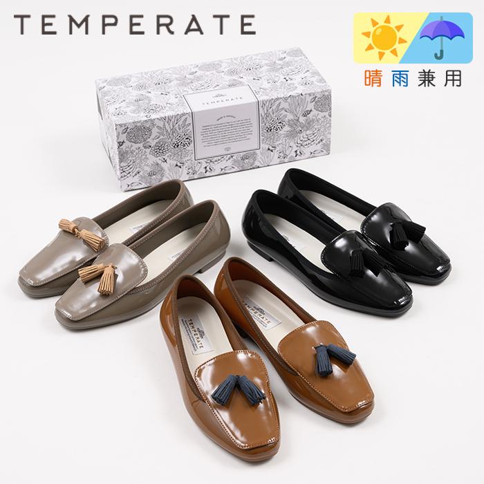 TEMPERATE テンパレイト レイン シューズ 雨の日 スリッポンシューズ 晴雨兼用 レディース 靴 小粒パール 防水 デイリー 通勤 通学 : styleism スタイルイズム - 通販 ...