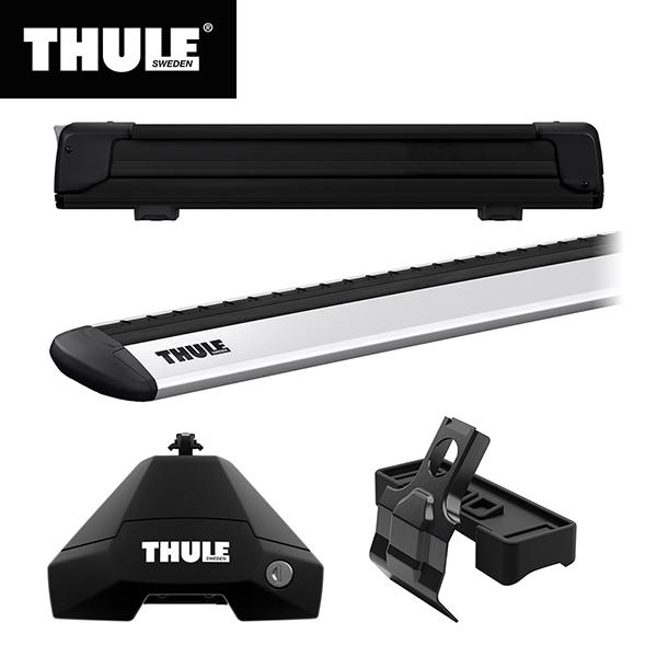 THULE（スーリー） CX-5専用ベースキャリア（フット7105+ウイングバー EVO7114+キット5079）+スキーキャリア ...