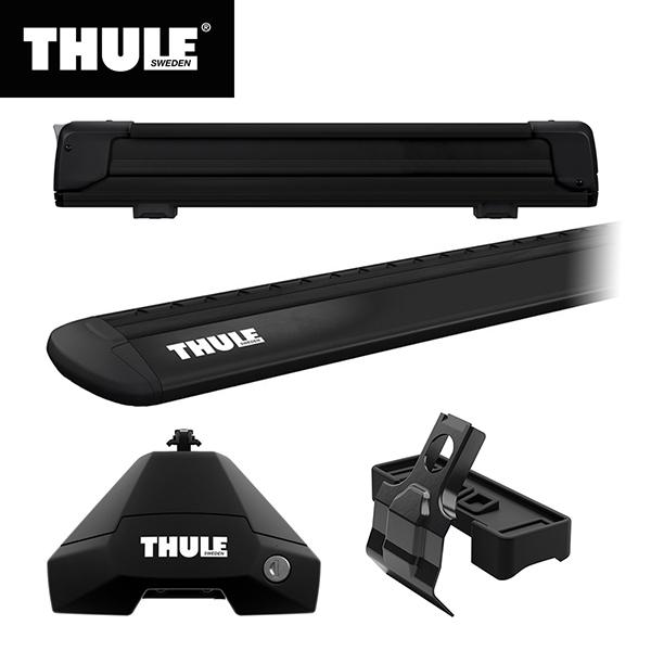 THULE（スーリー） CX-5専用ベースキャリア（フット7105+ウイングバー EVO7114B+キット5079）+スキーキャリア ...