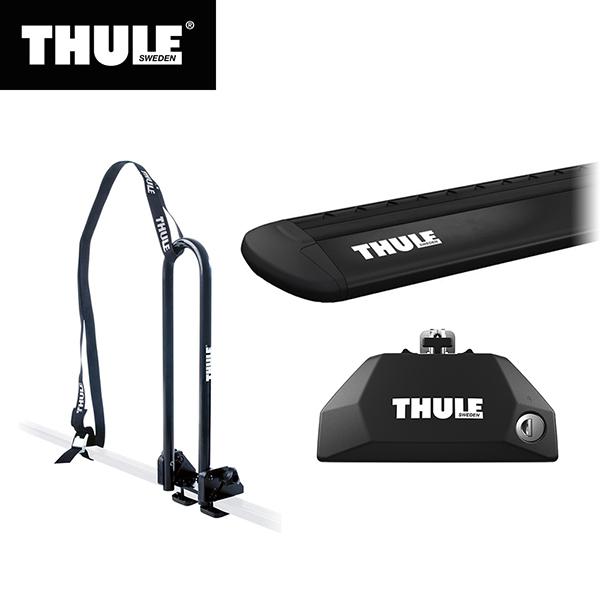 THULE（スーリー） VOLVO XC40専用ベースキャリア（フット7106+ウイングバー EVO7112B+キット6010）+カヤック ...