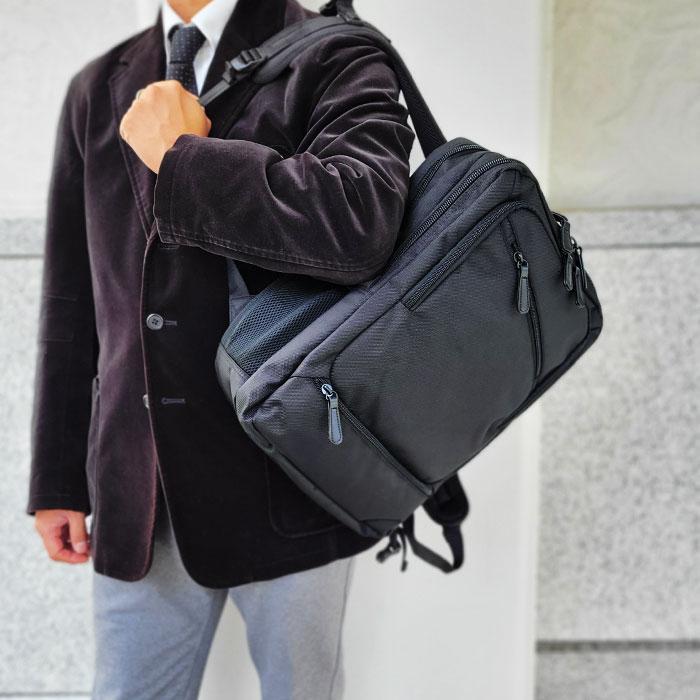 ビジネスリュック 大容量 メンズ 軽量 PC 15インチ b4 出張 キャリー