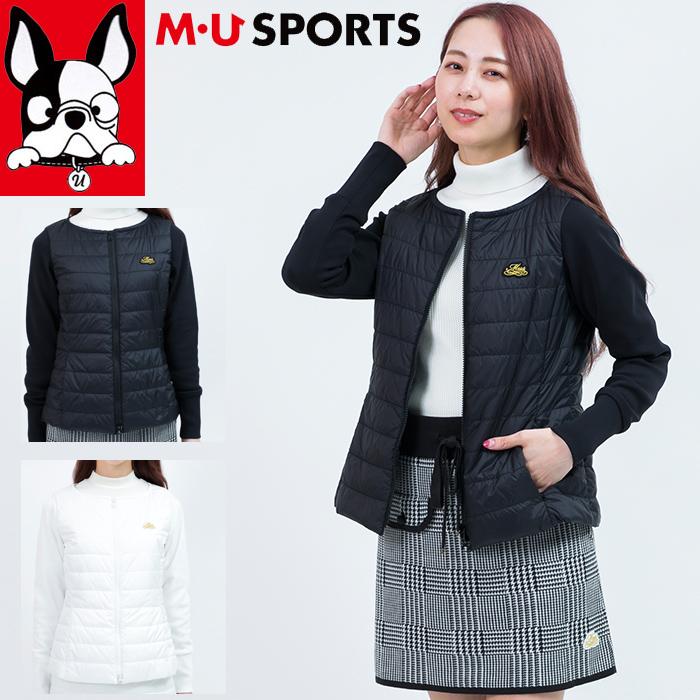 M・U SPORTS MU SPORTS MUスポーツ レディース ニット 切替 中綿 ブルゾン 全2色 3サイズ ゴルフ ゴルフウエア ...