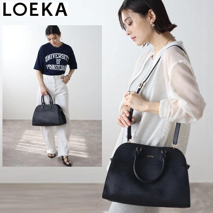 LOEKA 韓国発ブランド シボ加工 本革 2way ボストンバッグ 大容量 : STYLE-ON - 通販 - Yahoo!ショッピング
