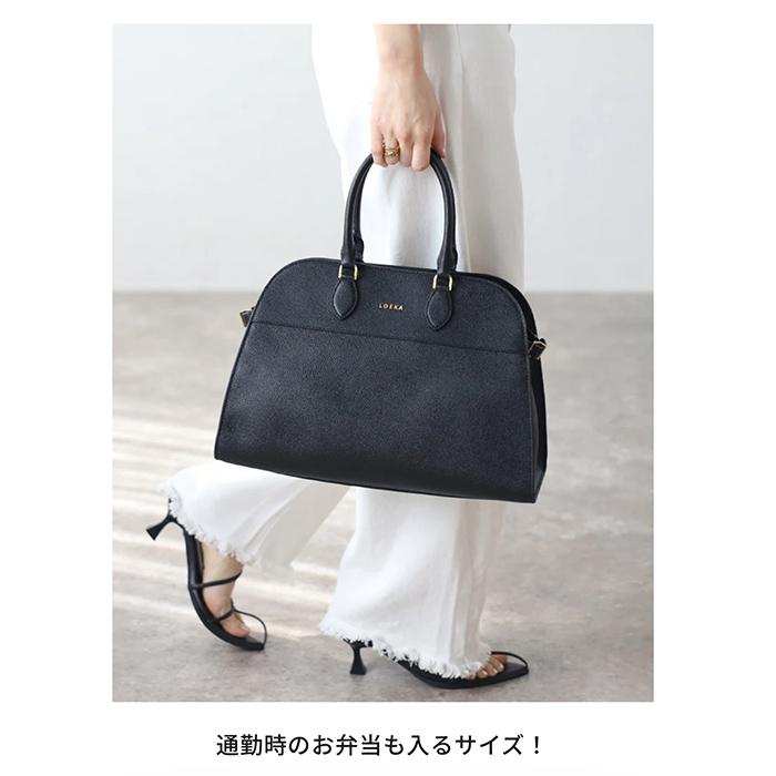LOEKA 韓国発ブランド シボ加工 本革 2way ボストンバッグ 大容量 : STYLE-ON - 通販 - Yahoo!ショッピング
