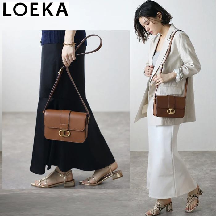 LOEKA 韓国発ブランド ロゴバックル付き 本革 ショルダーバッグ : ゴルフ アウトドア 革小物 STYLE-ON - 通販 ...