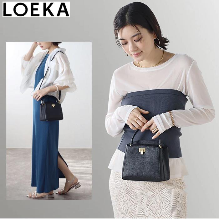 LOEKA 韓国発ブランド ハンドル付き 本革 2WAYスモール ショルダーバッグ ハンドバッグ : STYLE-ON - 通販 ...