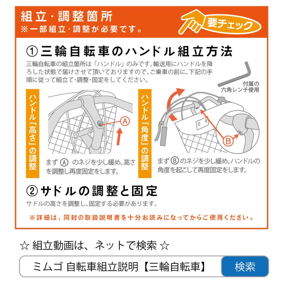 三輪自転車 SWING CHARLIE 曲がりやすい スイング機能 大容量