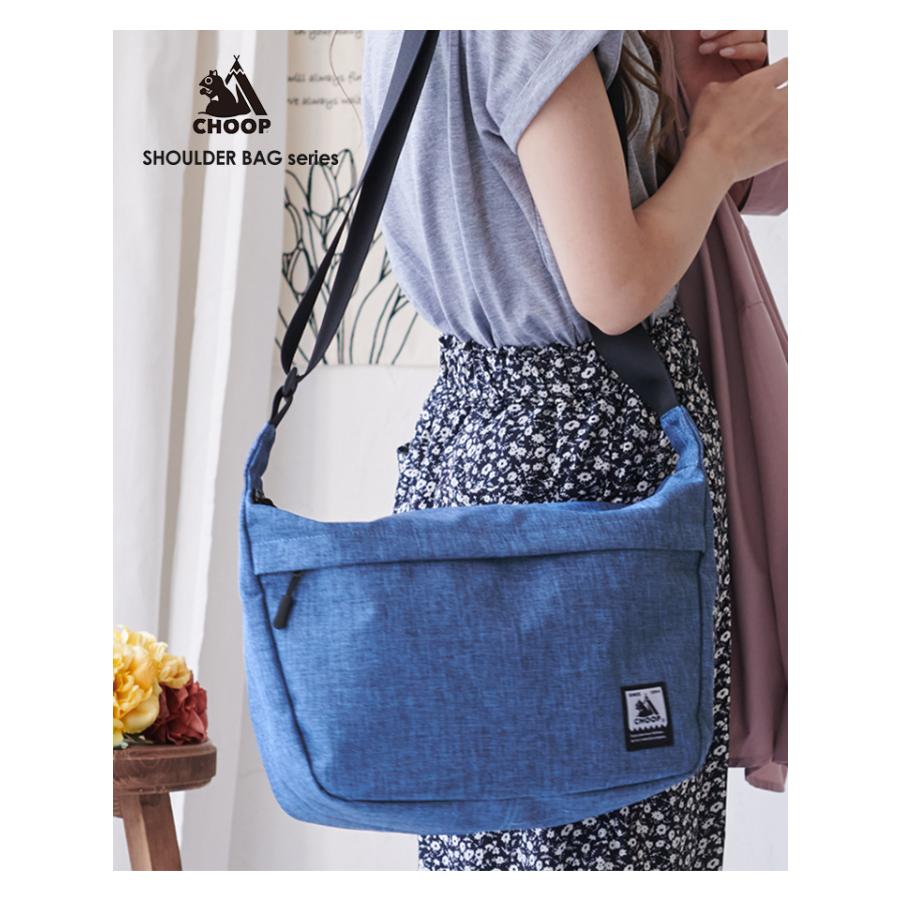choop シュープ ショルダーバッグ レディース 斜めがけ 軽い Lサイズ 大きめ 大容量 撥水カジュアル シンプル リス マーク アウトドア :c-60702-l:スタイルオンバッグ ...