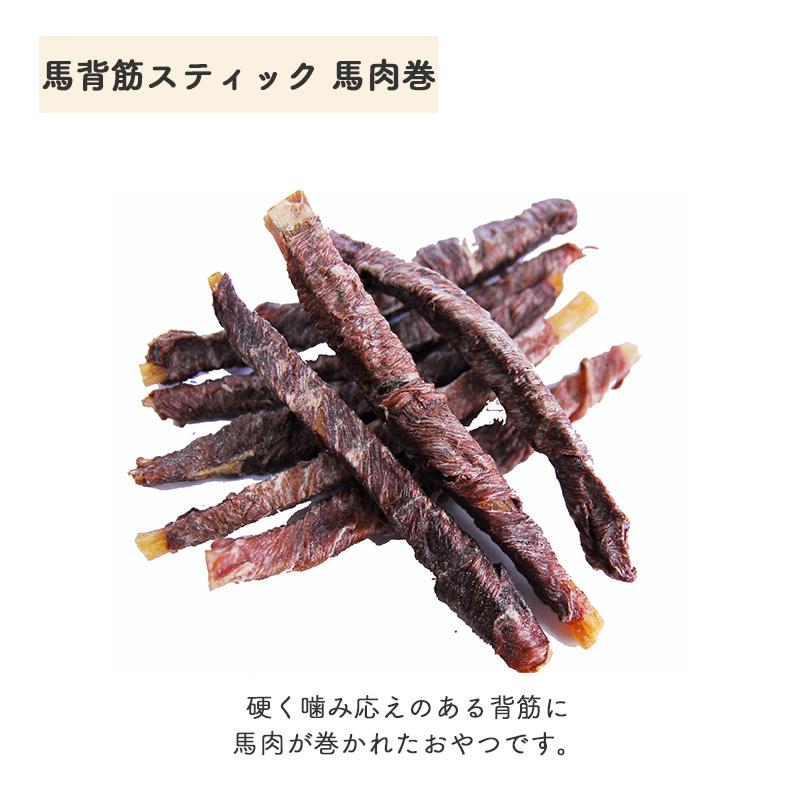 MARCO 犬用おやつ 馬背筋スティック馬肉巻 40g 無添加 無着色 天然素材 100％ナチュラル ダイエット アレルギー対応 犬 おやつ 馬肉 マルコ FLF : ペットシーツ専門店 ...