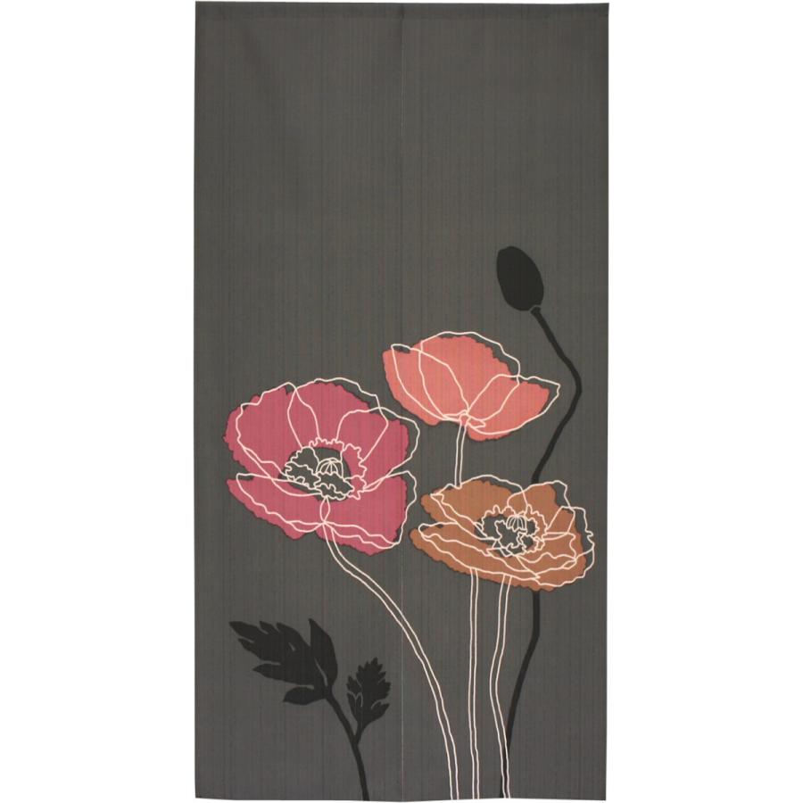 のれん 間仕切り 暖簾 目隠し 85X170cm ラインポピー ロングサイズ 日本製 送料無料 : styletown - 通販 - Yahoo!ショッピング