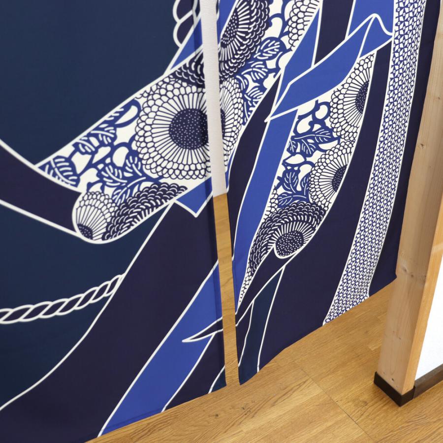 のれん 間仕切り 暖簾 目隠し 和柄 和風 紋様束ねのし トロマット 85X150cm : styletown - 通販 - Yahoo!ショッピング
