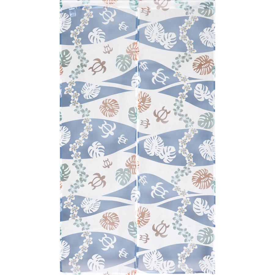 のれん 間仕切り 暖簾 目隠し ハワイアン オパール ホヌ ブルー 85x150cm : styletown - 通販 - Yahoo!ショッピング